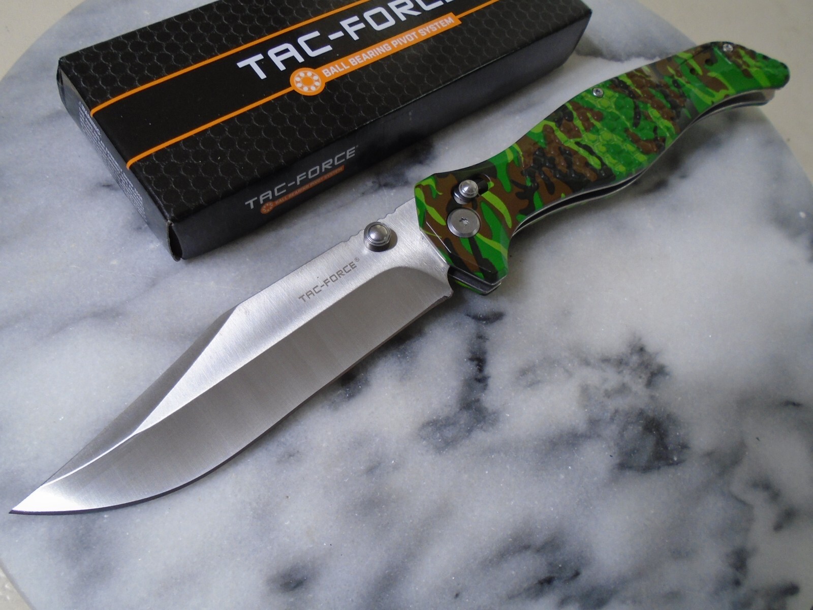 Tac-Force Ball Bearing Pivot Axis Lock Large Pocket Knife Folder TF ...