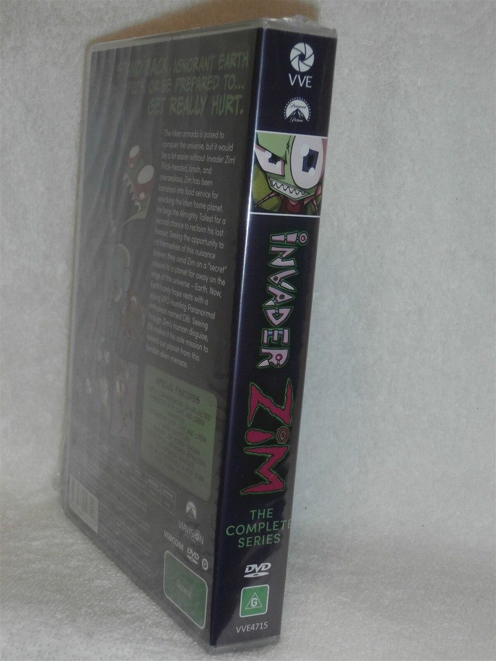 Invader Zim: The Complete Series (DVD, 2025, 7-Disc) NEW animated sci ...