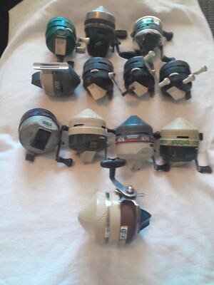 Lot Of 12 Vintage Zebco Casting Reels For Parts. 1 Works The zebco 888 ...