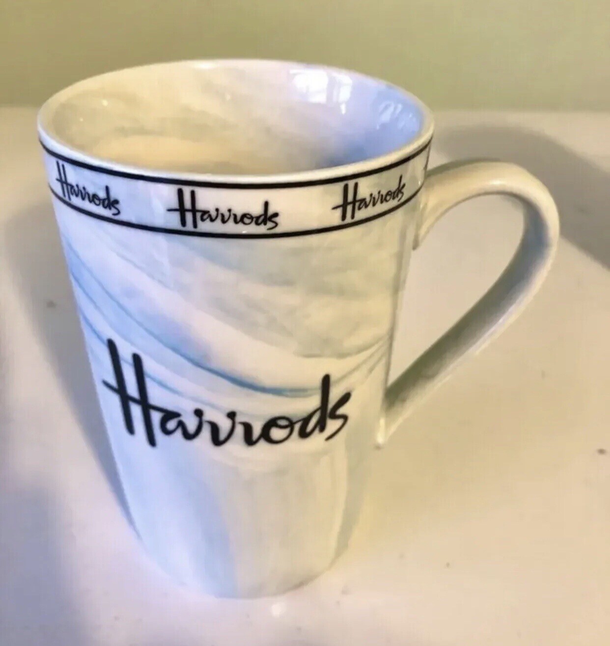Blue Marble Harrods Coffee Mugs Tea Coffee Ceramic Set Of 6 Ideal Gift ...