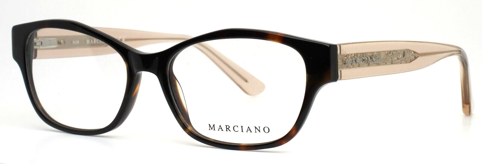 MARCIANO GM0340 052 Havana Womens Semi Cat Eye Eyeglasses 53-16-140 B ...