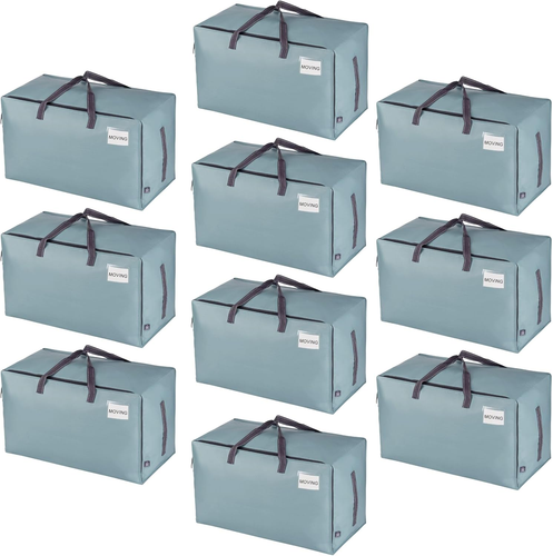 10 Pack Moving and Storage Bags, Heavy Duty, Alternative to Moving ...