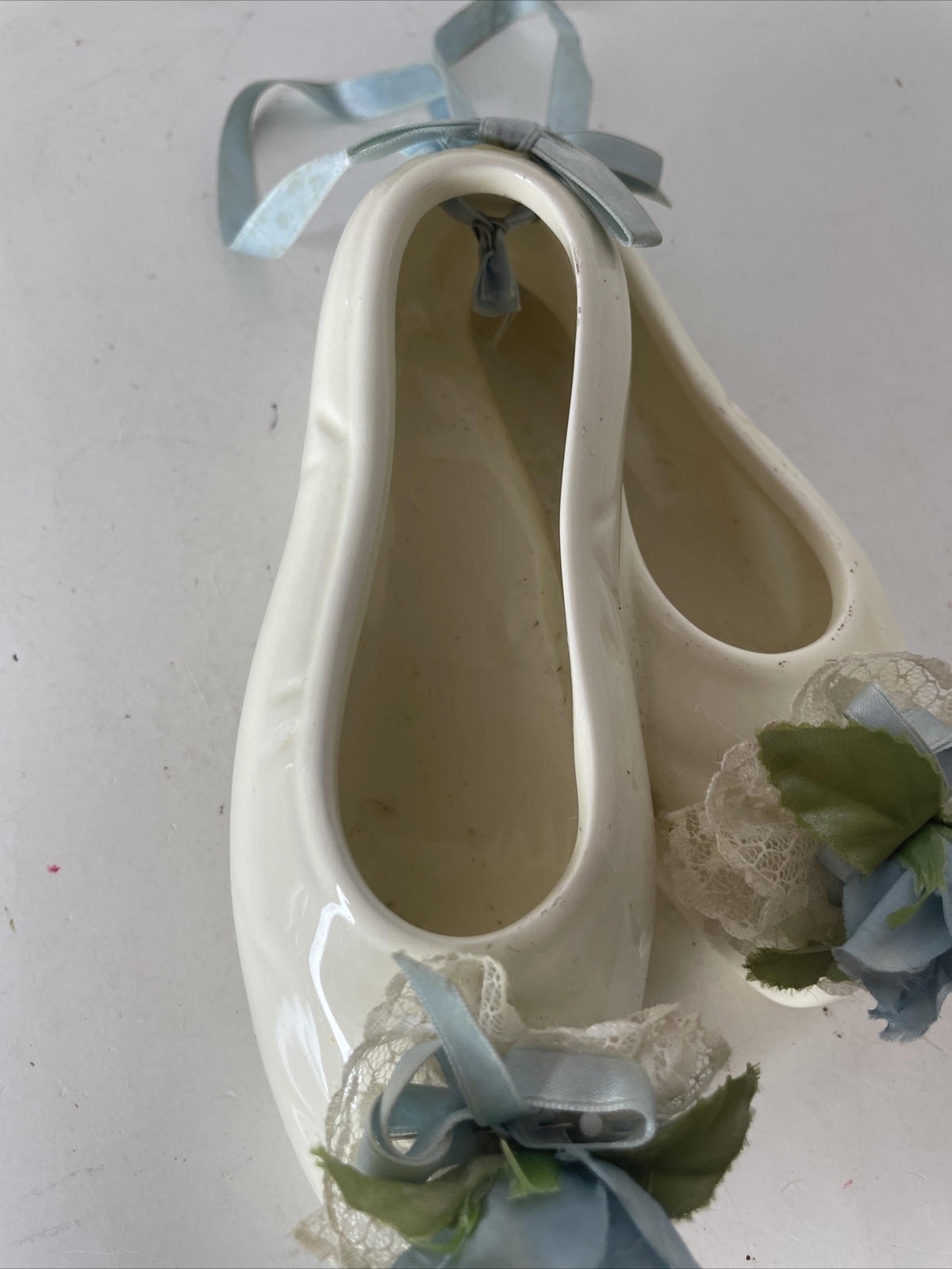 Vintage Ceramic Ballet Slippers Display Wall Hanging Pink Flowers | eBay