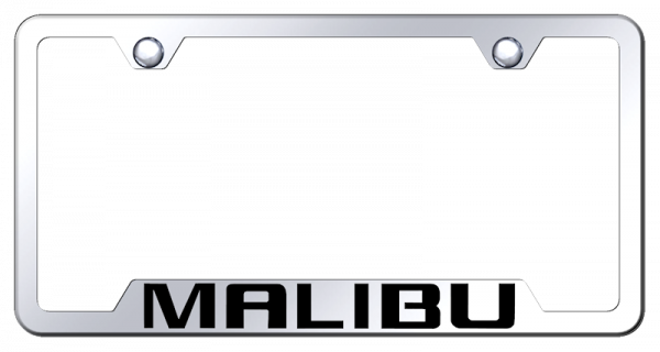 Chevrolet Malibu Laser Etched Logo Notched License Plate Frame Official ...