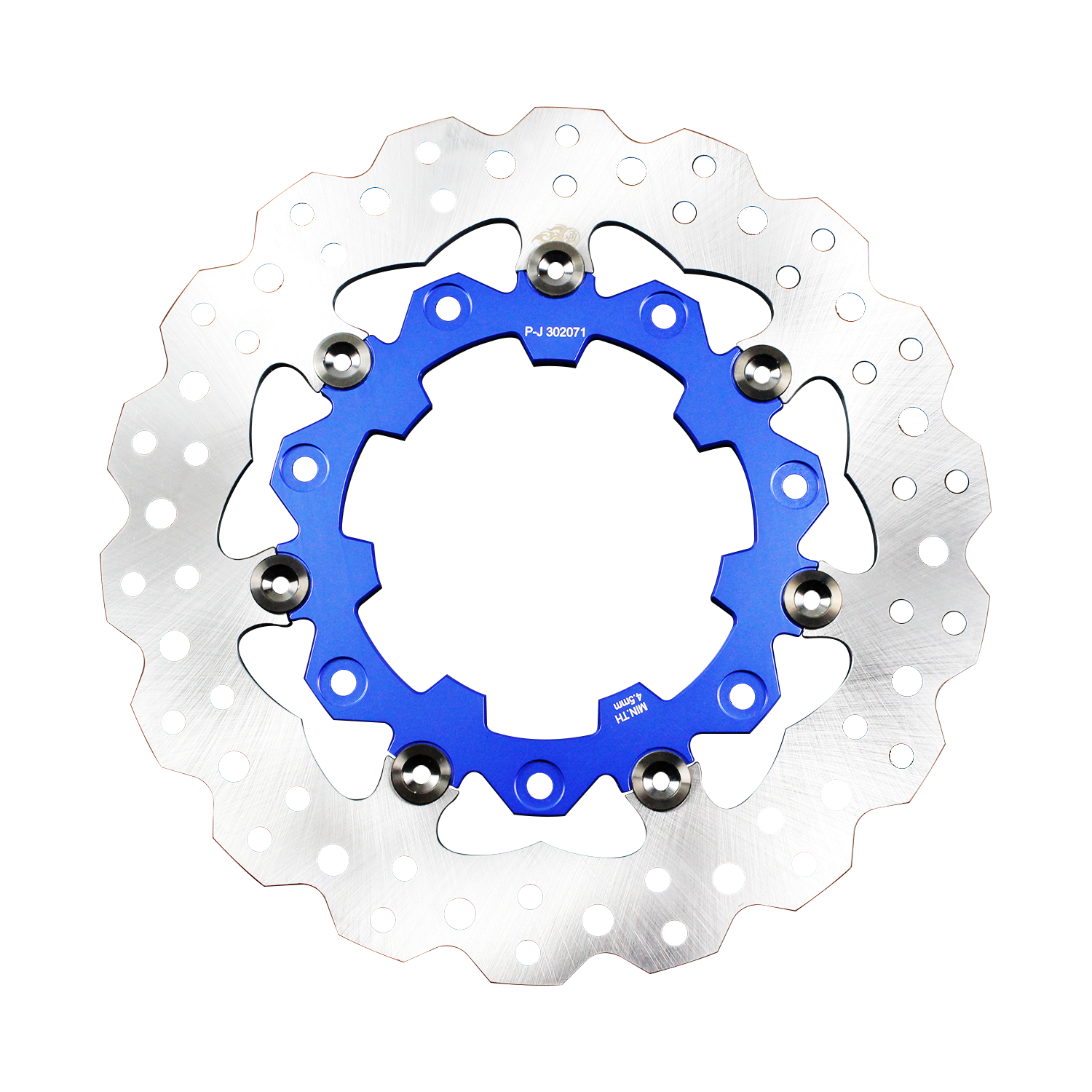Blue 7 Holes Floating Front Brake Rotor for Harley 09-23 Touring ...