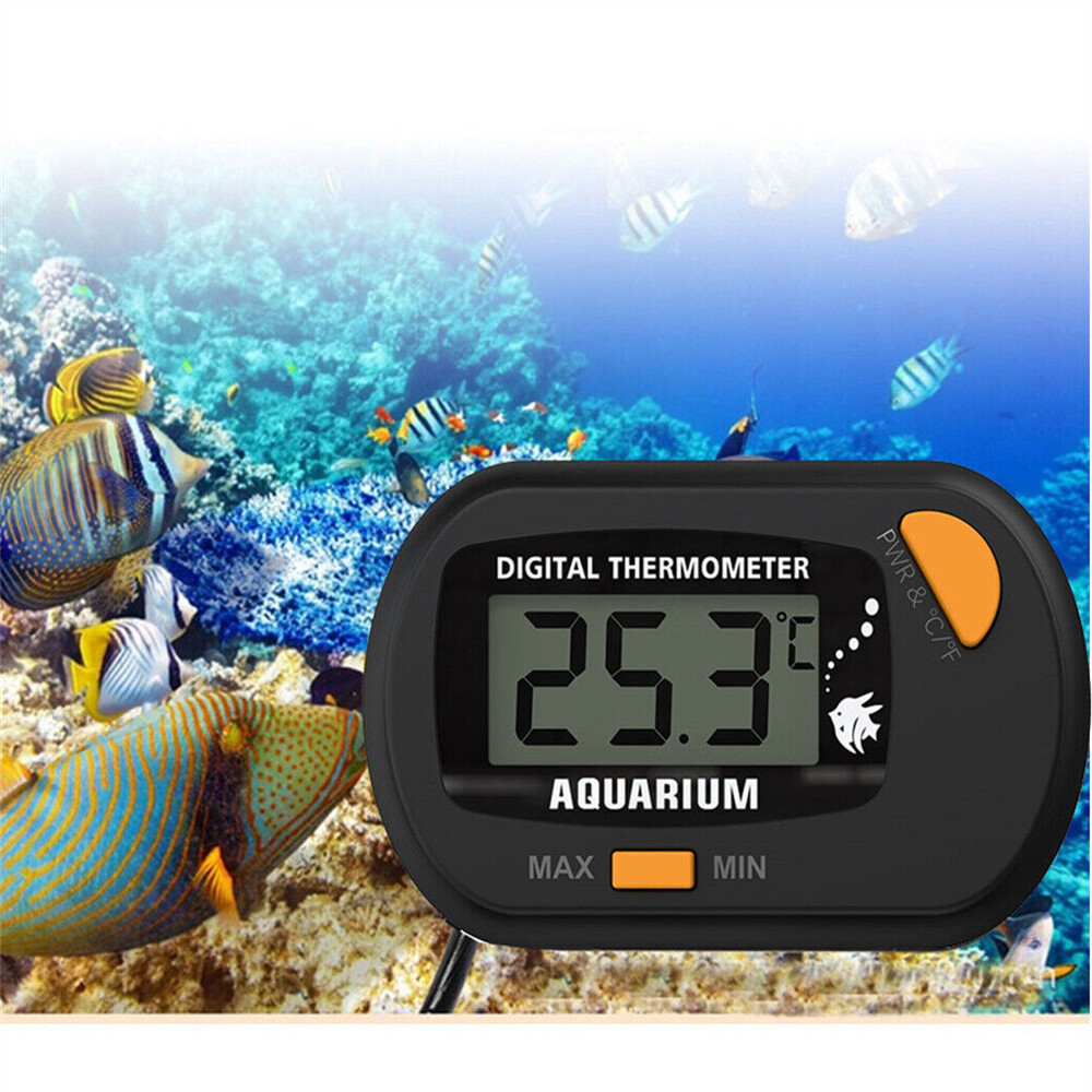 1/2/4PCS Digital Aquarium Fish Tank Thermometer Temperature Freezer ...