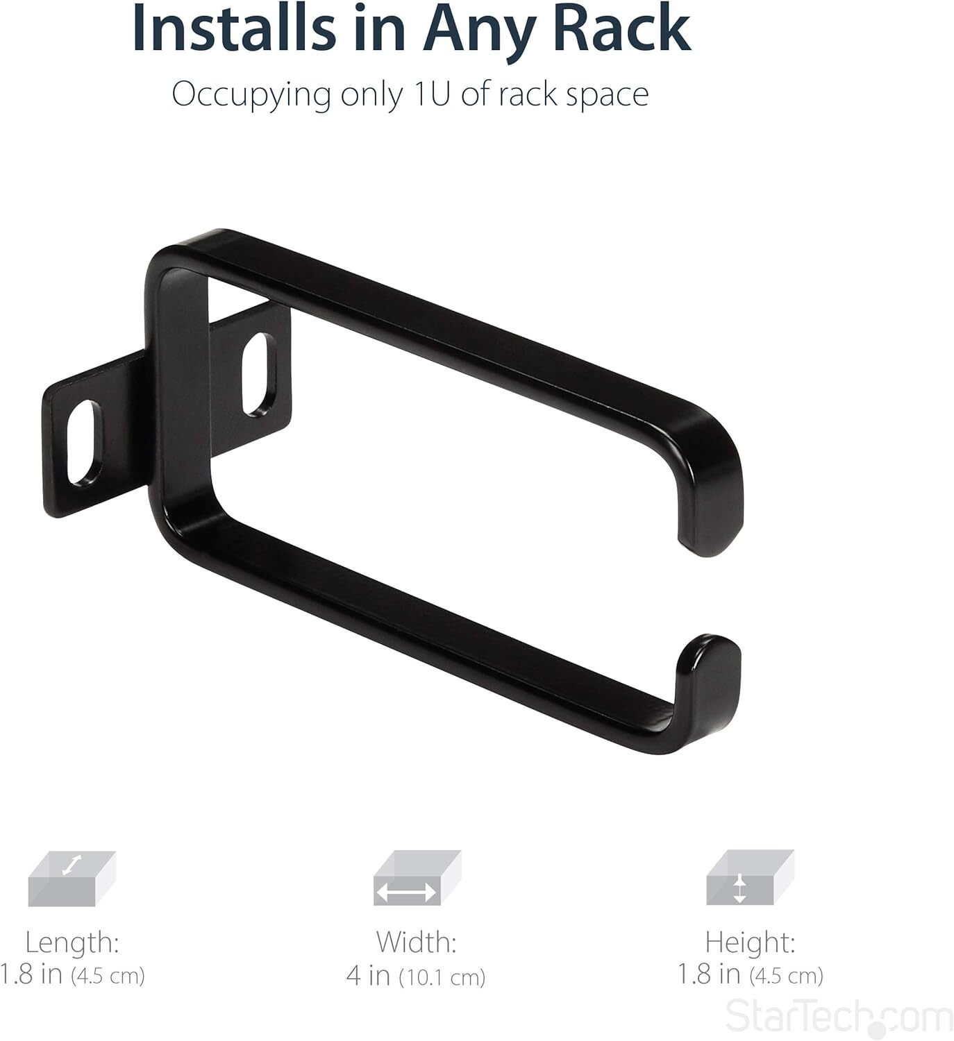 CMHOOK1UN Startech.com 1u Vertical Server Rack Cable Management D-ring ...