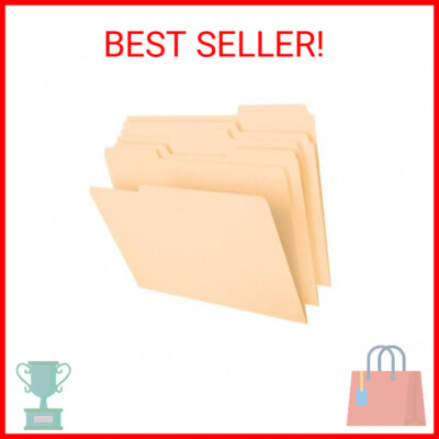 Pendaflex File Folders, Letter Size, 8-1/2" x 11", Classic Manila, 1/3 ...