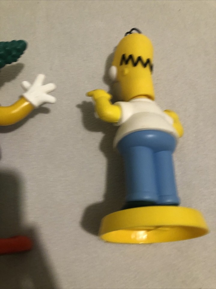 2002 Playmates The Simpsons Homer Simpson Bobble head & Krusty Lot Of 2 ...