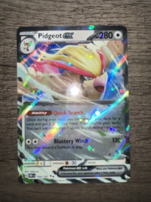 Pokemon TCG Pidgeot ex - 164/197 Obsidian Flames Holo Double Rare NM | eBay