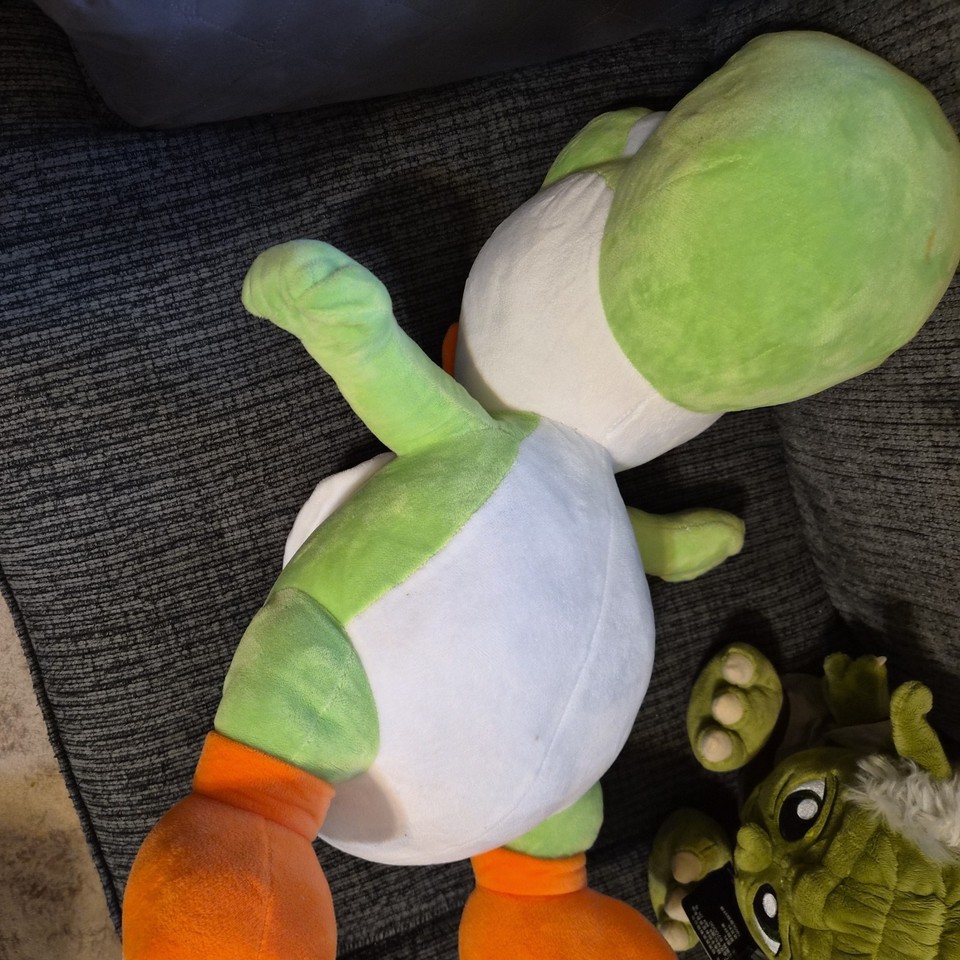 Super Mario Green Turtle Yoshi 20” Jumbo Plush Nintendo 2021 ...