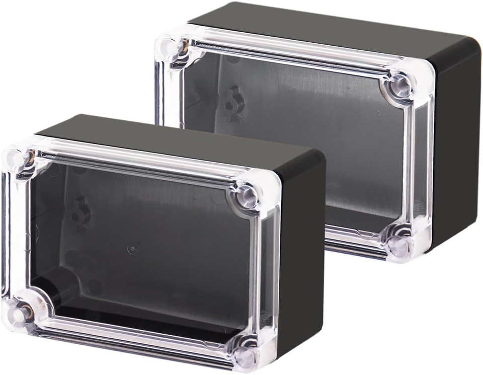 Project Box IP65 Waterproof Junction Box ABS Plastic Black Electrical ...