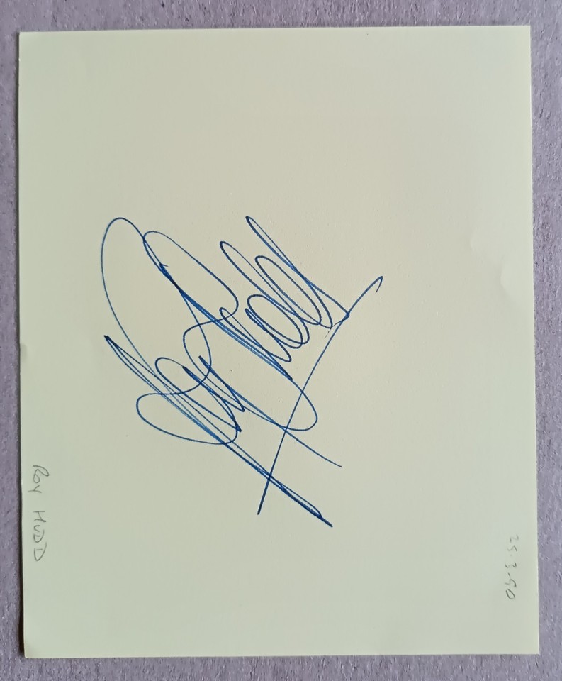 Roy Hudd "News Huddlines" "Coronation Street" Personally Signed Page ...