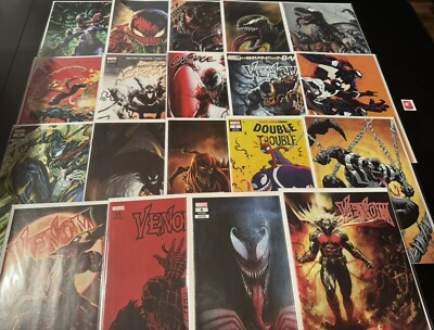 Venom Marvel Comics HUGE Lot of 19 Comics 1:100 Adi Granov Virgins 1:25 ...