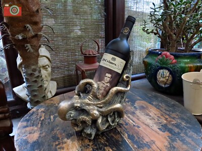 RELEASE THE KRAKEN Gothic Steampunk Wine Bottle Holder. Nemesis Now ...