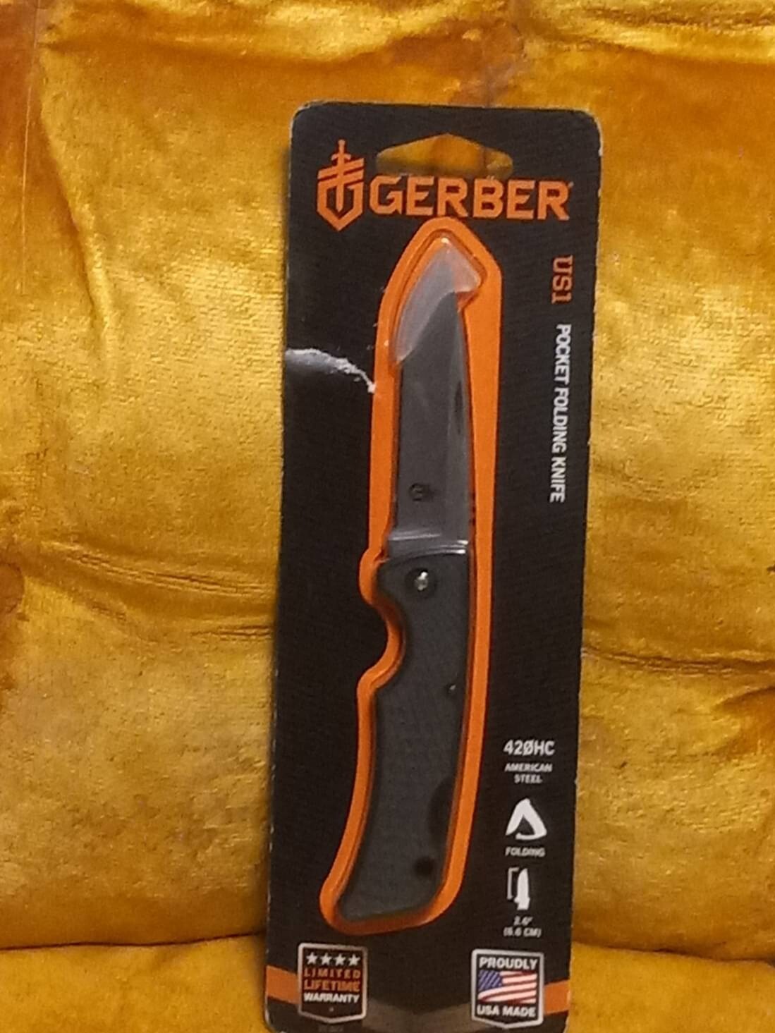 Gerber US1 420HC Stainless Steel Blade Folding Pocket Knife New Sealed ...