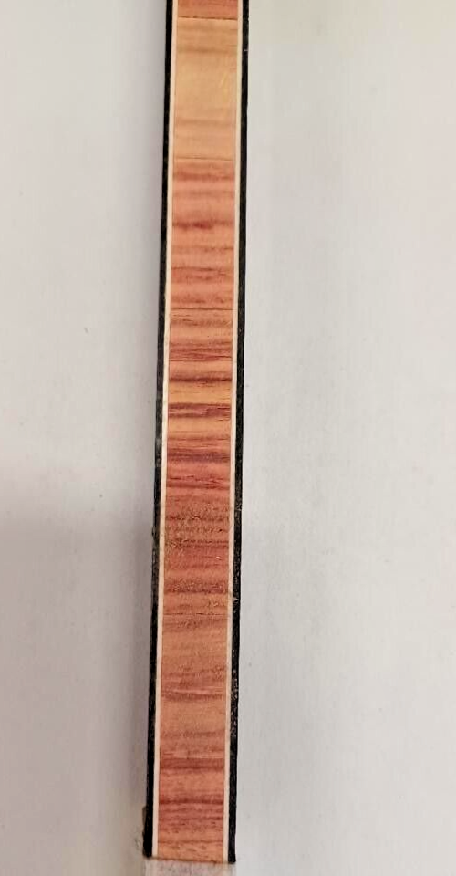 Wood veneer inlay strips 1/2"x36"x1/24,Tulip,ebeny and maple 2 pcs | eBay
