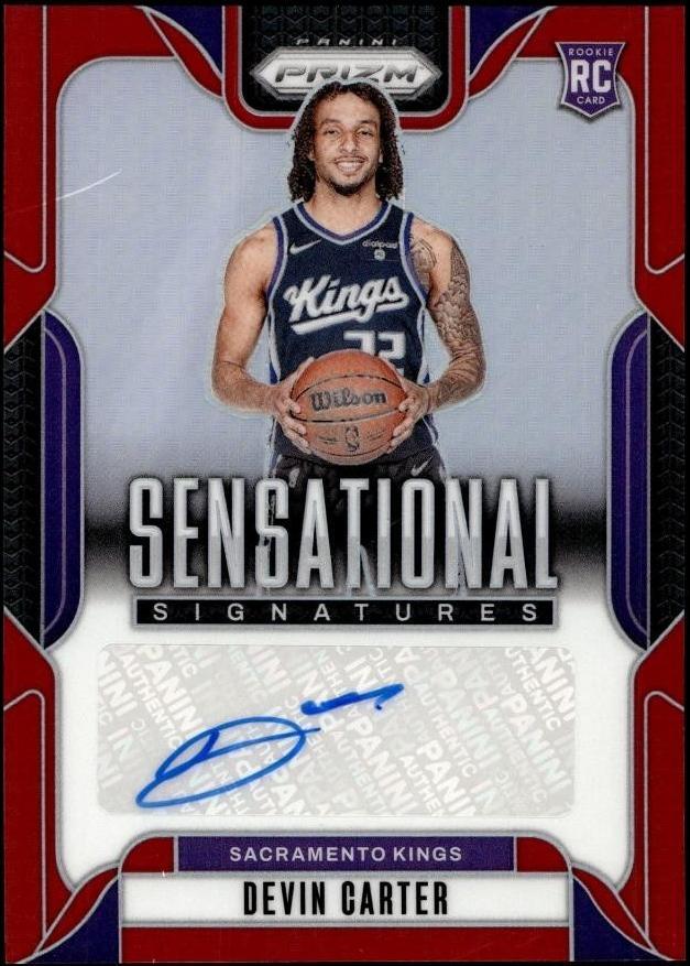 2024-25 Panini Prizm - Sensational Signatures Devin Carter #SS-DCK Red ...