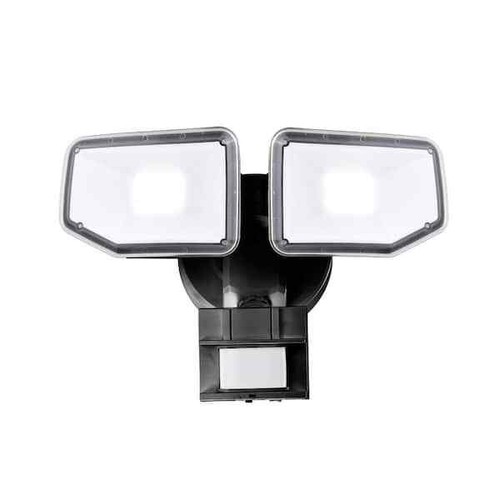 40 Watt 180° Black Motion Sensor LED Security Flood Light With Dusk to ...