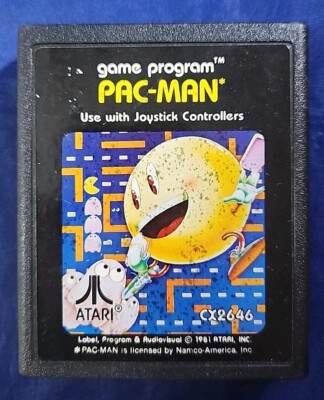 VINTAGE 1981 ATARI PAC-MAN GAME w/ BOOKLET | eBay