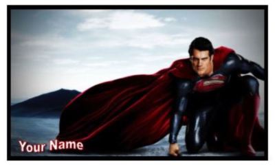 Superman Man Of Steel Personalized VINYL Checkbook Cover | eBay