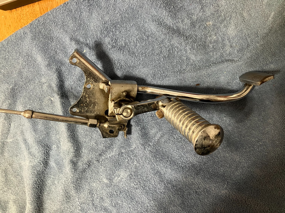 harley fx shovelhead super glide chrome mid controls right side | eBay