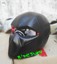 Custom Deadpool Black Helmet Bobber Chopper For Motorcycle ( approved ...