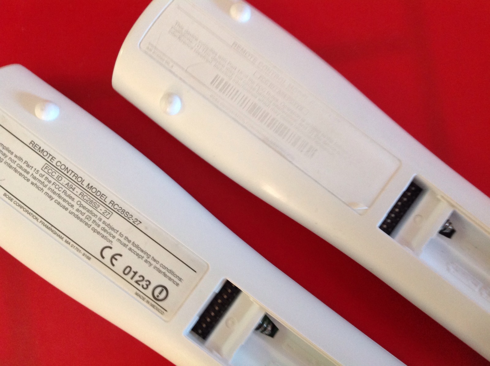 Bose Remote Control RC28S2 & RC28T[these are ZONE 1 & 2 for AV28 M ...