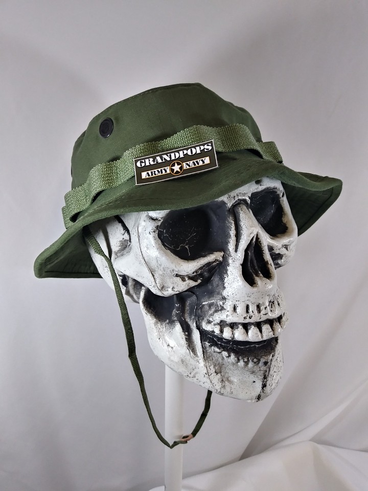 Vietnam Short Brim OD Green Jungle Hat Rip Stop Made in USA New ...