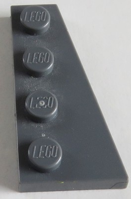 LEGO - Platte / Plate 4 x 2 rechts (4 Stück), dunkel blaugrau # 41769 ...