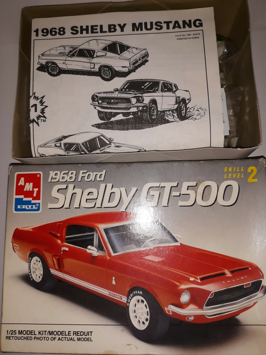 Airfix Skill Model Kit 1968 Ford Mustang GT Red Snap, 51% OFF