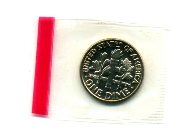 1981 D GEM BU ROOSEVELT DIME UNCIRCULATED US GOVERNMENT SEALED US COIN ...