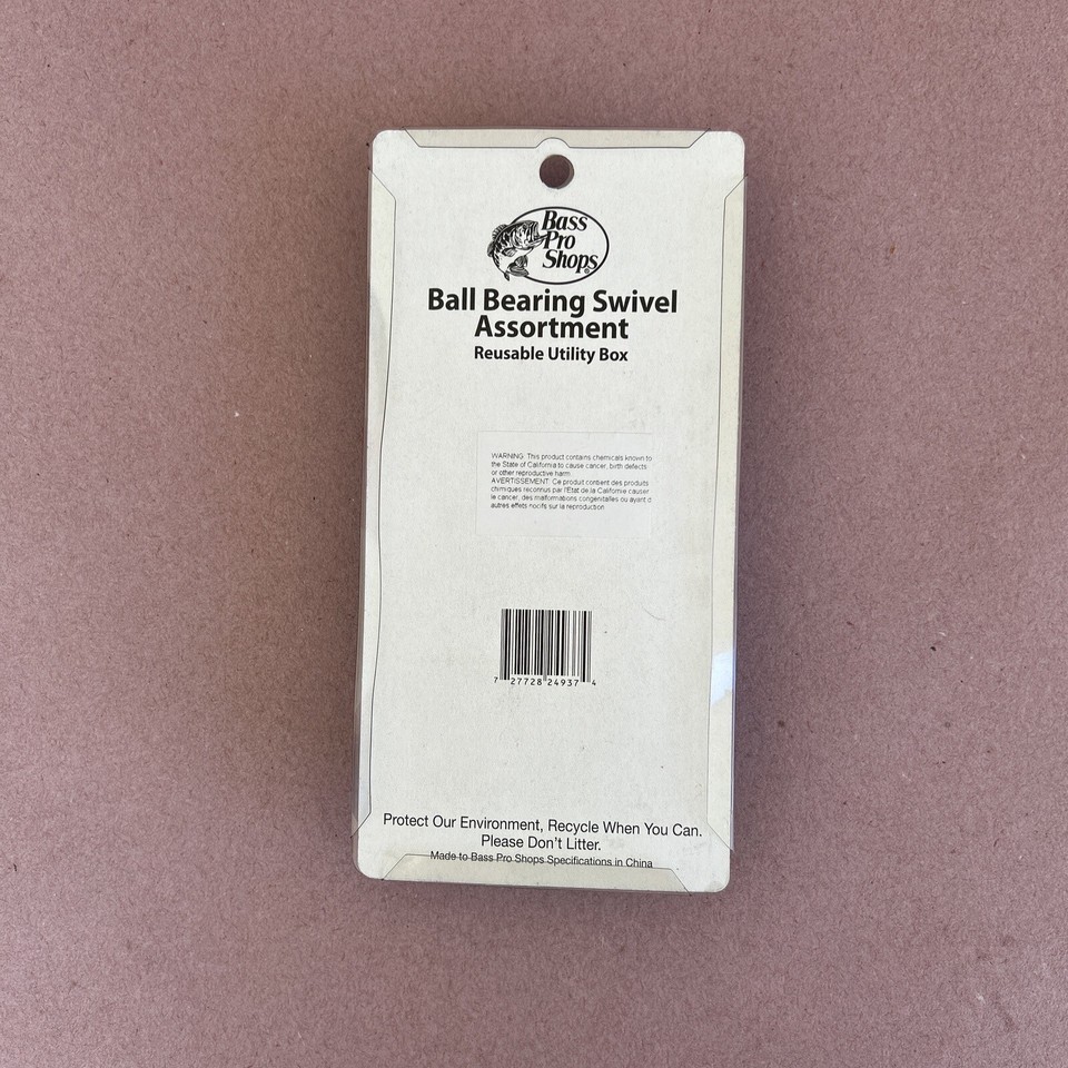 Bass Pro Shops 50piece Ball Swivel w/Snap Assortment & Utility Box | eBay