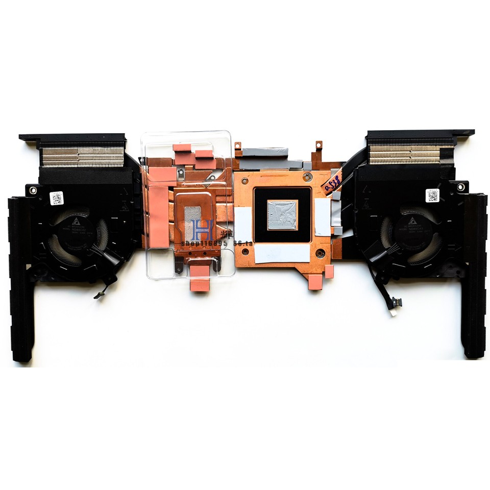 New For Dell Alienware X15 R2 Thermal Cooling Heatsink CPU GPU Fan ...