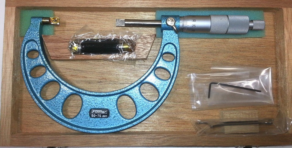 Fowler 52-246-075 Blade Micrometer, Metric 50-75mm | eBay