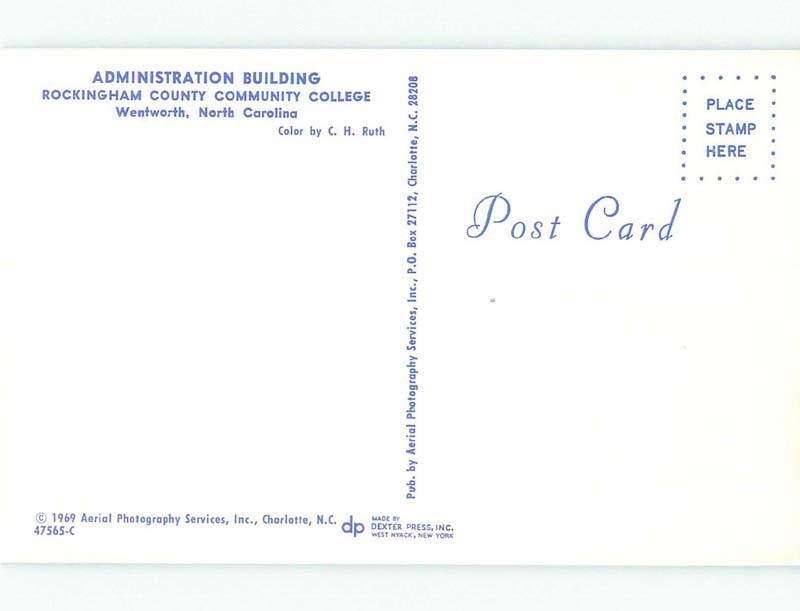 Pre-1980 Rockingham County Community College - Wentworth North Carolina ...