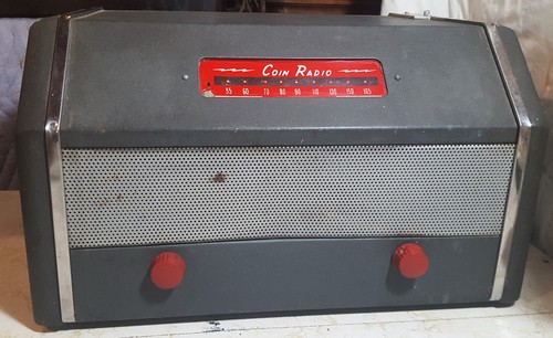 RARE MID CENTURY MODERN COIN RADIO & TELEVISION CO. N.Y. COIN OPERATED ...