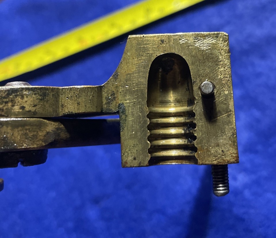 Post Civil War / Indian Wars Brass Bullet Mold. Marked “Liddle ...