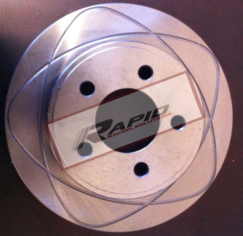 FORD FALCON BA BF XR6 XR8 DISC BRAKE ROTORS SLOTTED FULL SET WITH BRAKE ...