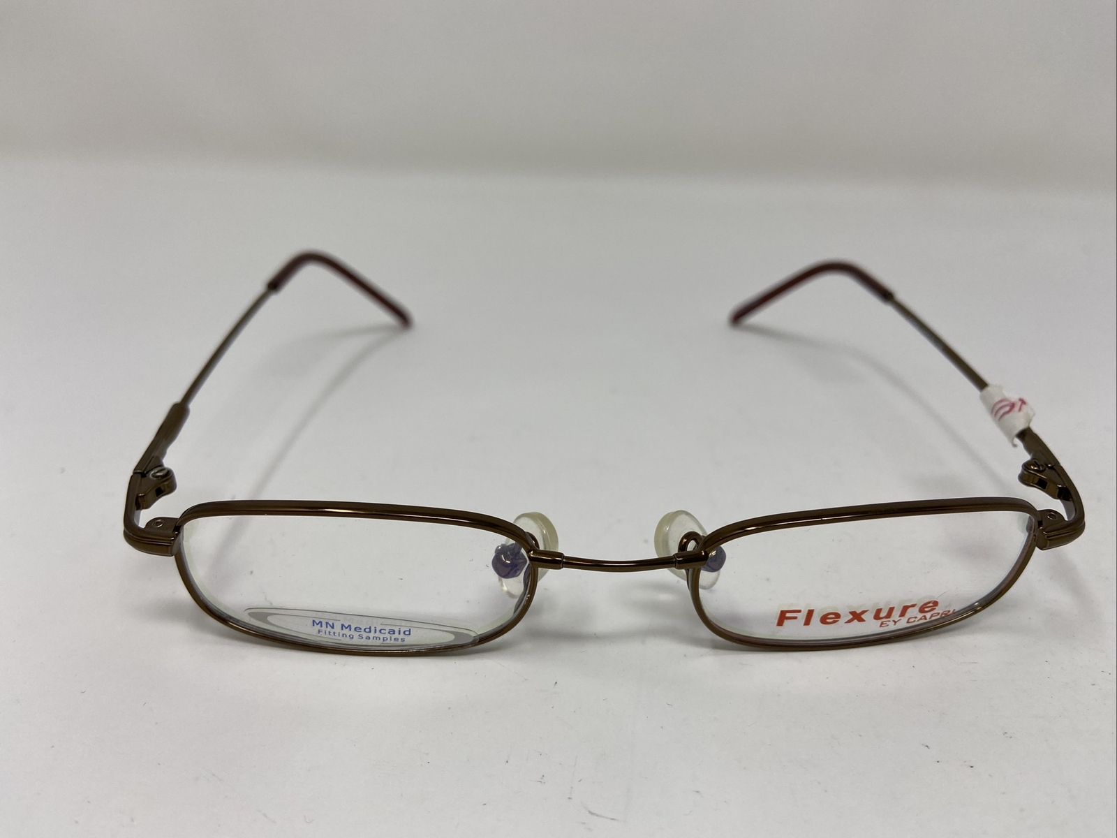 FLEXURE BY CAPRI EYEGLASSES FRAME FX7 COFFEE/GOLD 42-19-120 FULL RIM ...