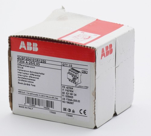 ABB F204 A 2CSF204101R1250 FI-Schutzschalter -unused/OVP | eBay.de