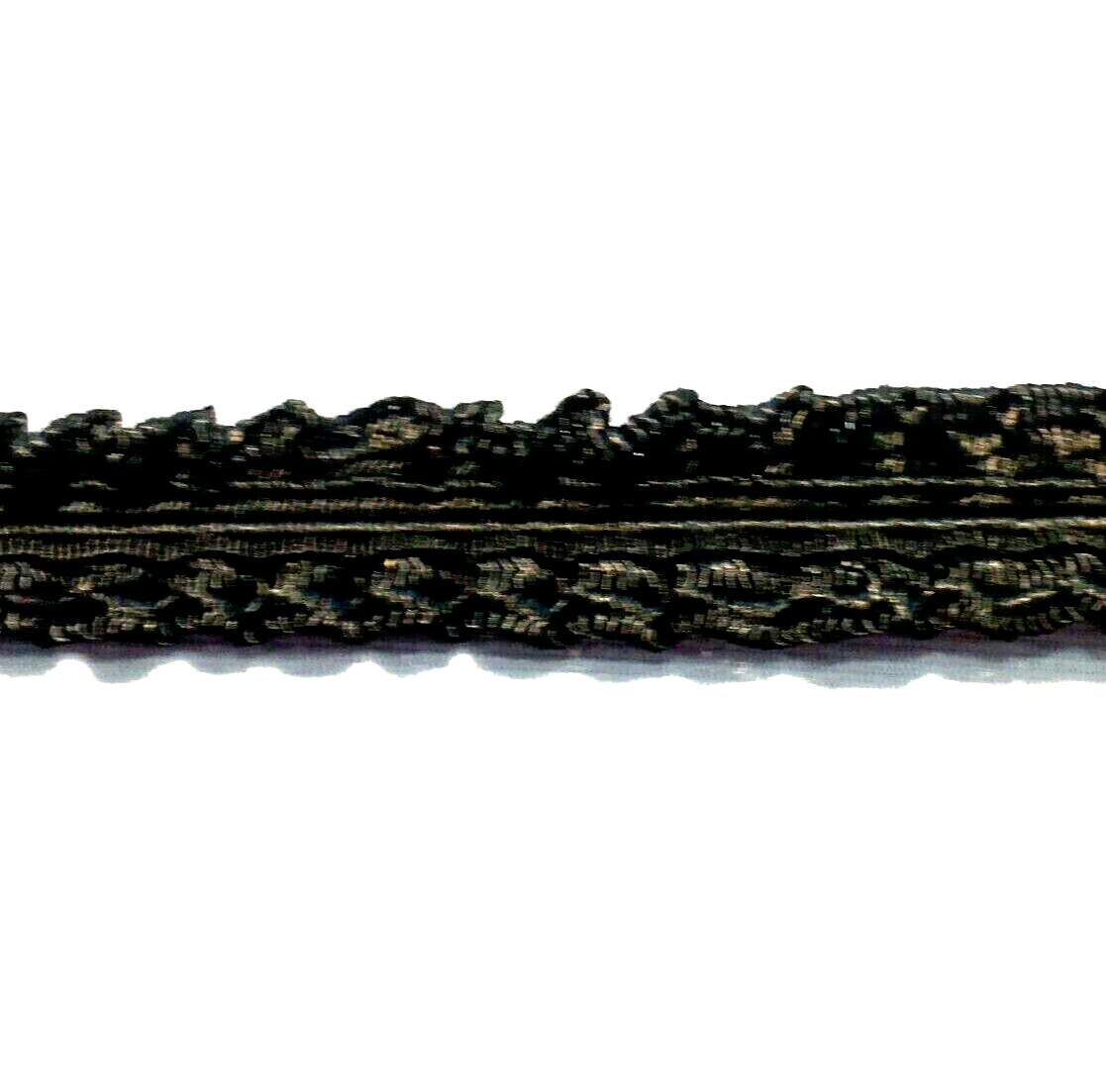 Lingerie Elastic Overlaid Ruched Ruffle Elastic 1/2" Black 6 yards # ...