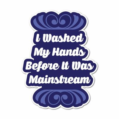 I Washed My Hands Sticker Funny Mainstream Isolation Decal Car | eBay