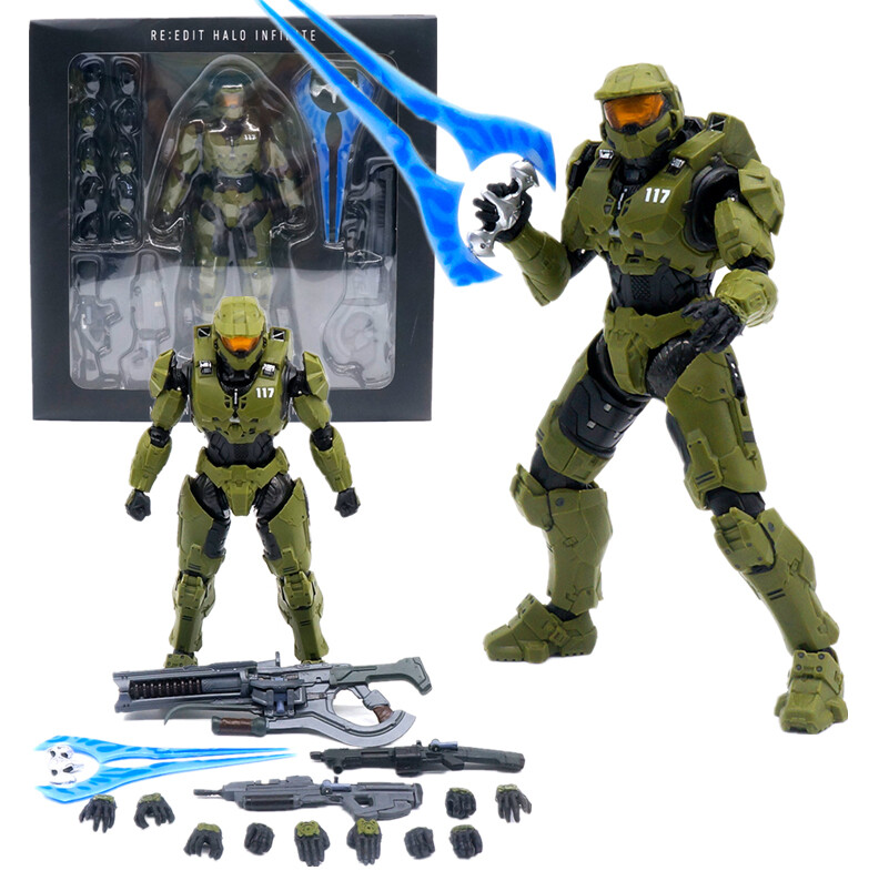 Halo 4 Master Chief Green Spartan 7'' Action Figure Collection Model ...