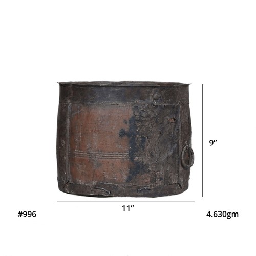 Wooden Vintage Himachal Barrel Pot, Nail Keg, Waste Basket Mini Barrel ...