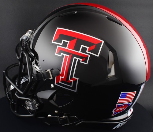 TEXAS TECH RED RAIDERS NCAA Riddell Speed Full Size AUTHENTIC Football ...