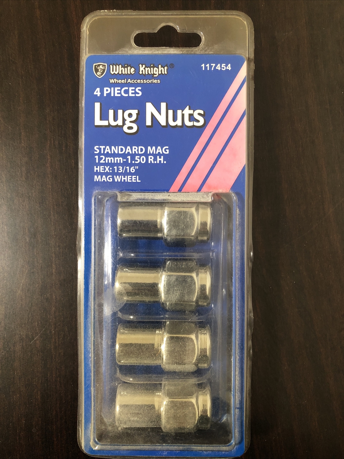 White Knight 117454 Standard Mag Lug Nuts, 12MM-1.50, 13/16" Hex | eBay