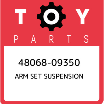 48068-09350 Toyota Arm set suspension 4806809350, New Genuine OEM Part ...