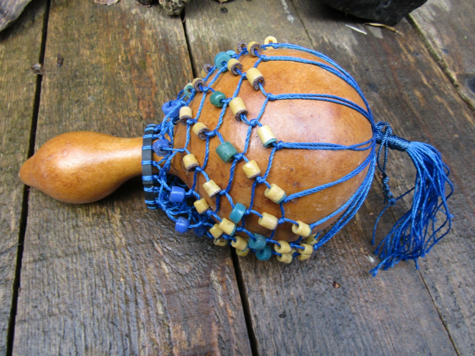 Hand Made Ghana Shekere Calabash Gourd Hand Percussion Shaker Musical ...