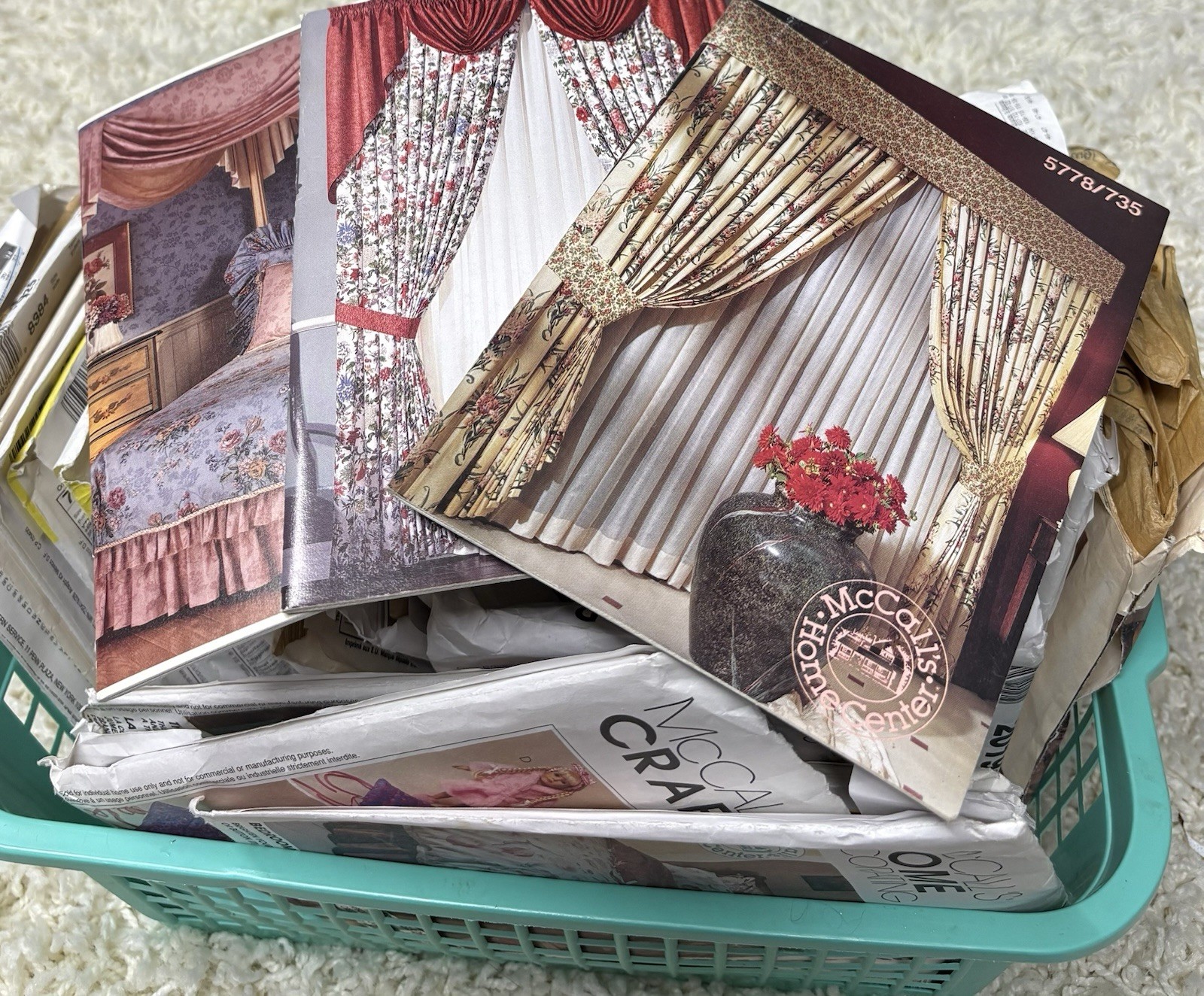 True Vintage Mixed Lot Of Sewing Patterns Over 30 Curtains Costumes ...